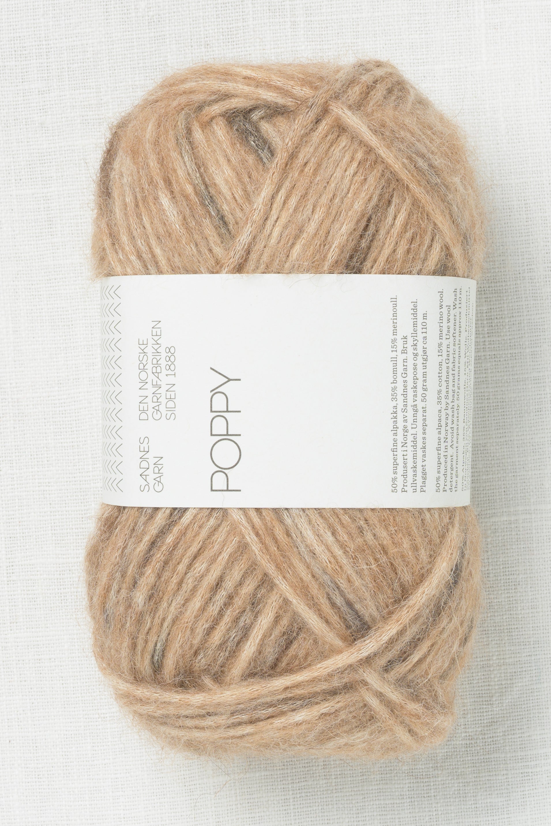 Sandnes Garn Poppy 3400 Chocolate Chip Cookie – Wool and Company