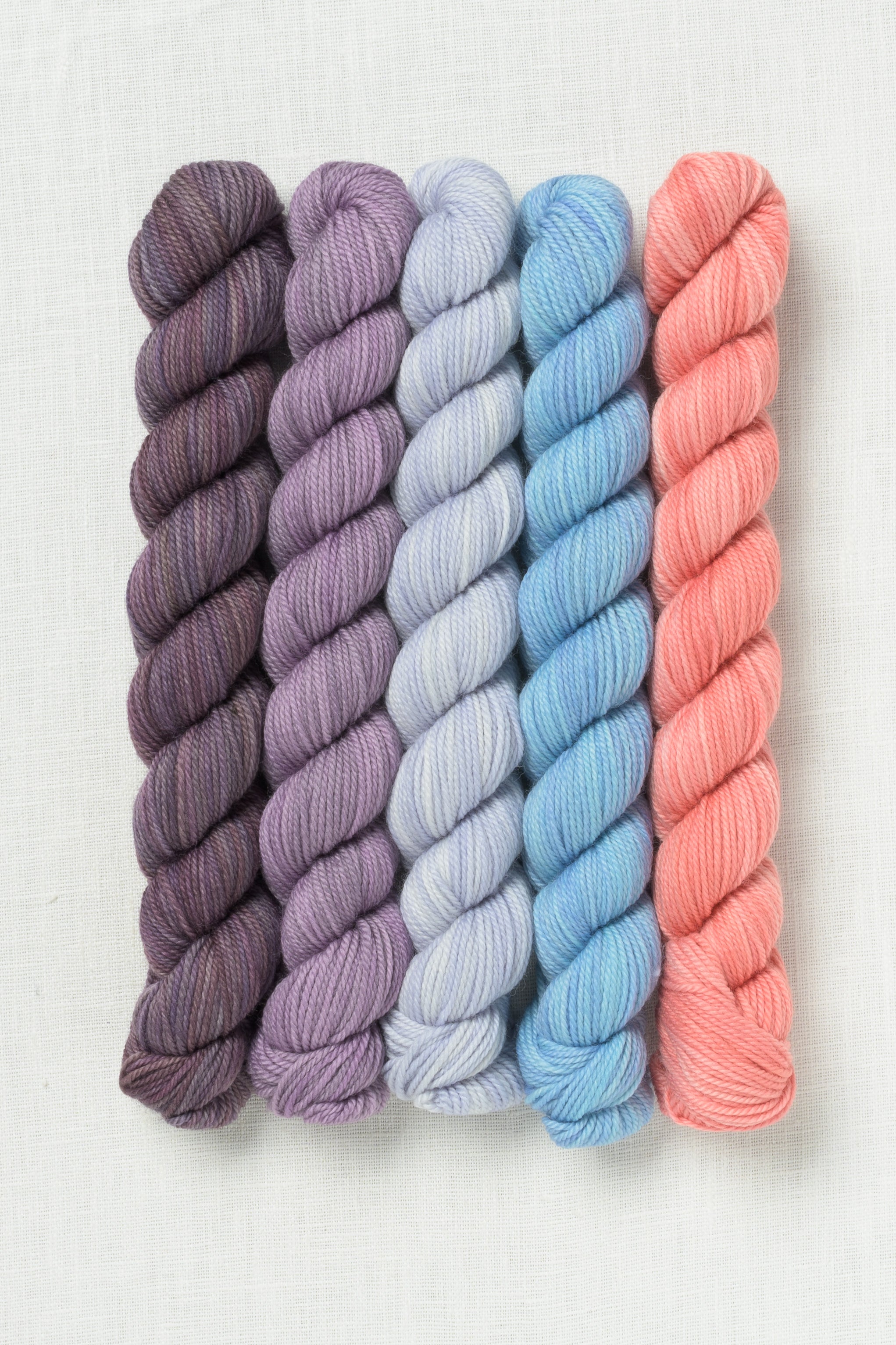 Sweet Georgia Party of Five Tough Love Sock Mini Skein Set Tea Time ...