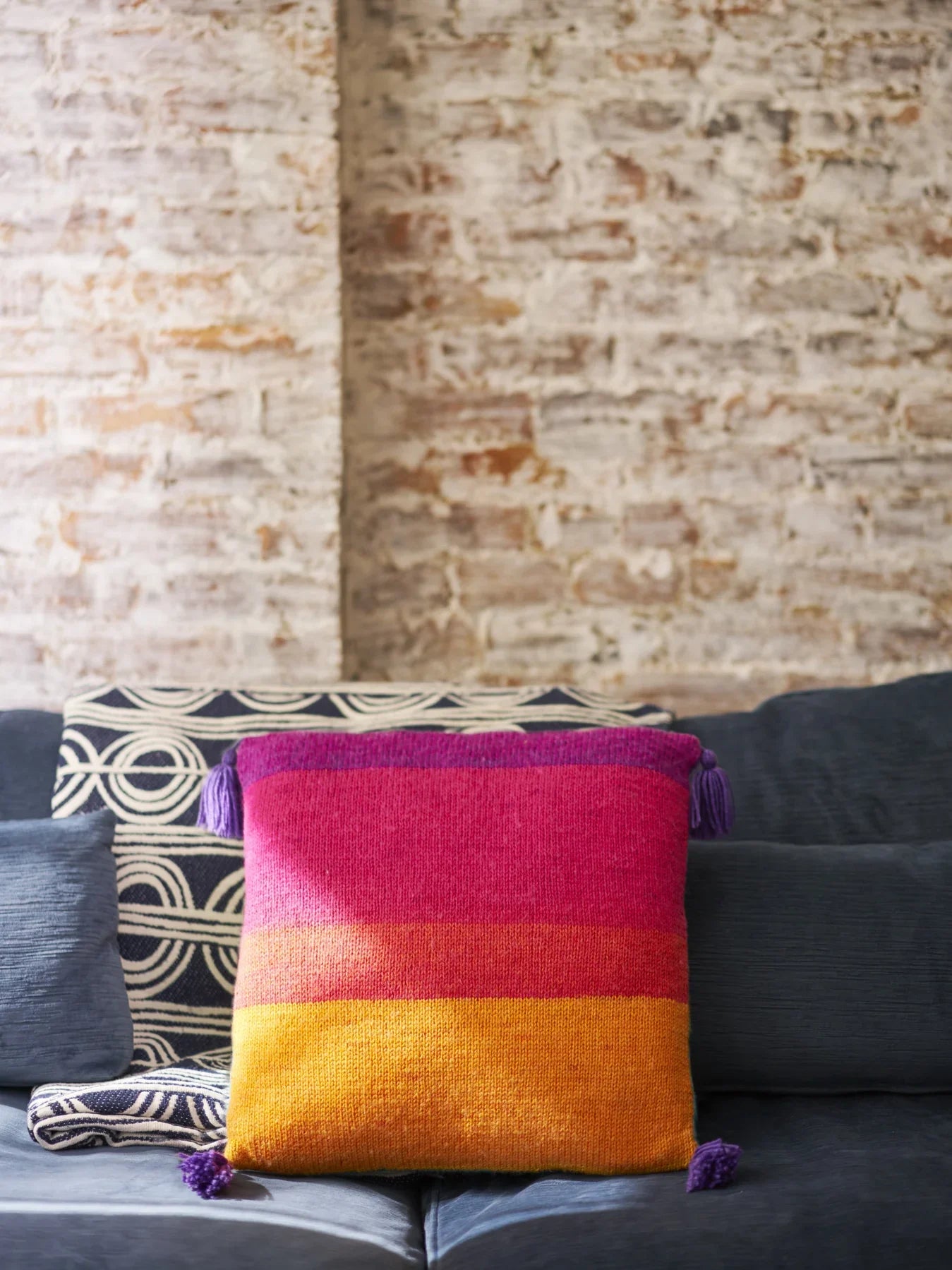 Tassel Trimmed Pillow by Bobbie Fitzgerald – Wool and Company