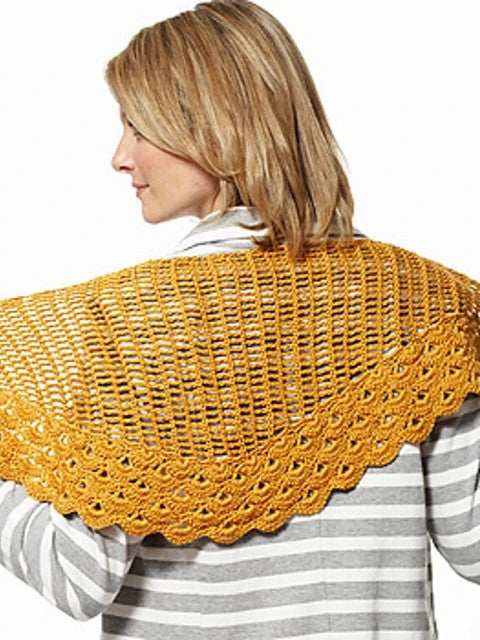 Staggered Shells Wrap by Patons – Wool and Company