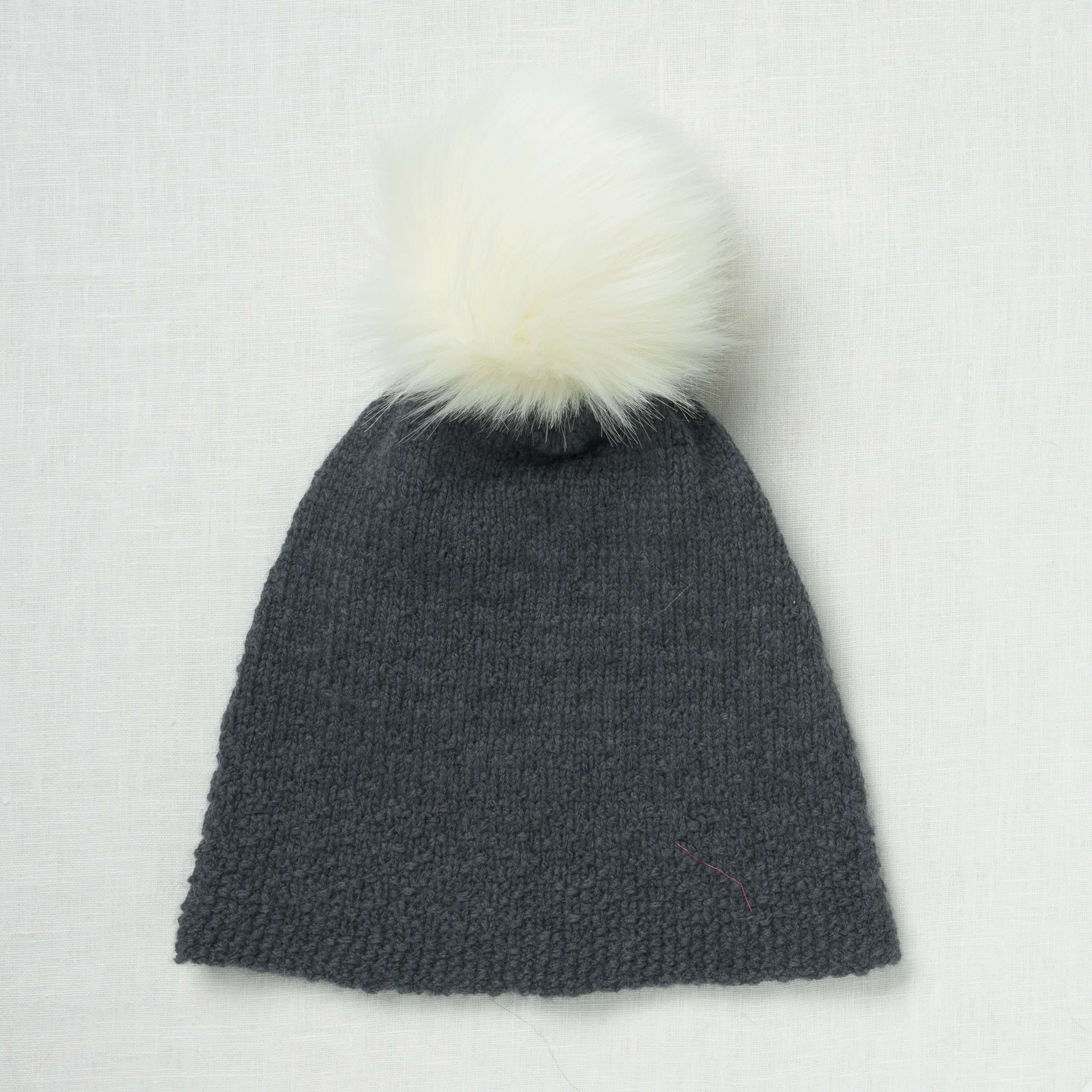 Luxe Faux Fur Pom White Fox – Wool and Company