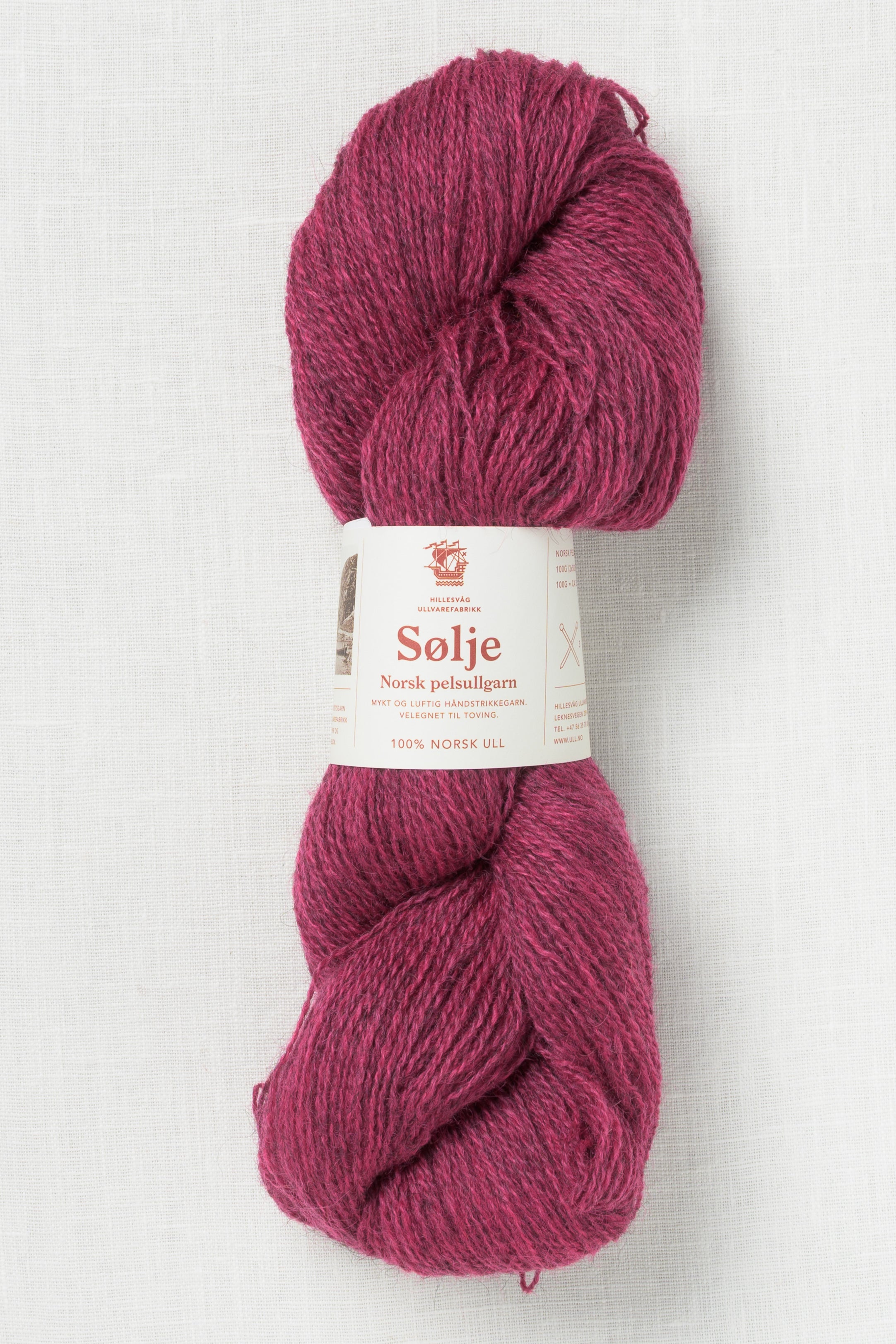 Hillesvåg Sølje 2114 Dark Pink – Wool and Company
