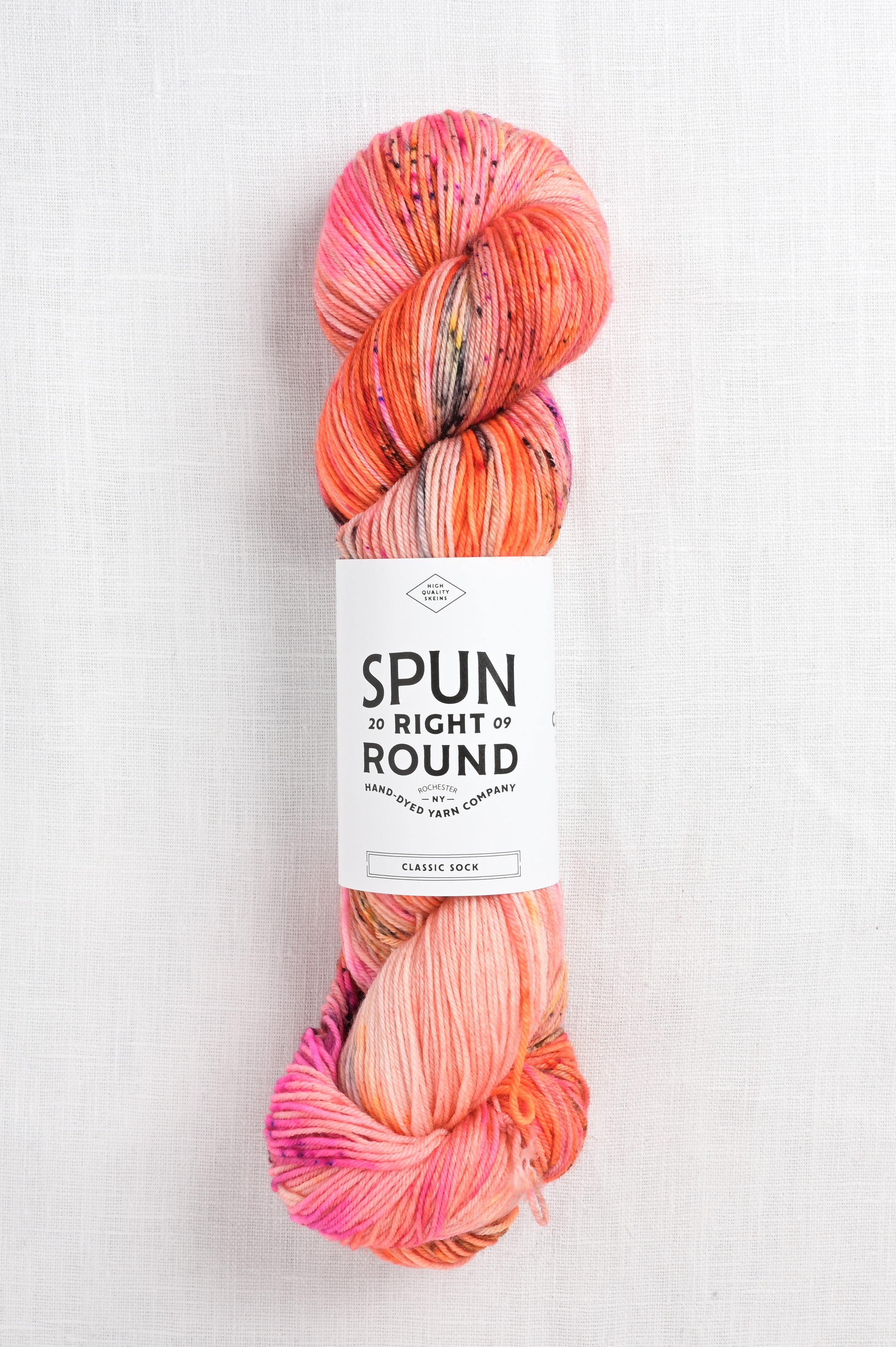 Spun Right Round Mohair Silk Lace Coral Pop – Wool and Company